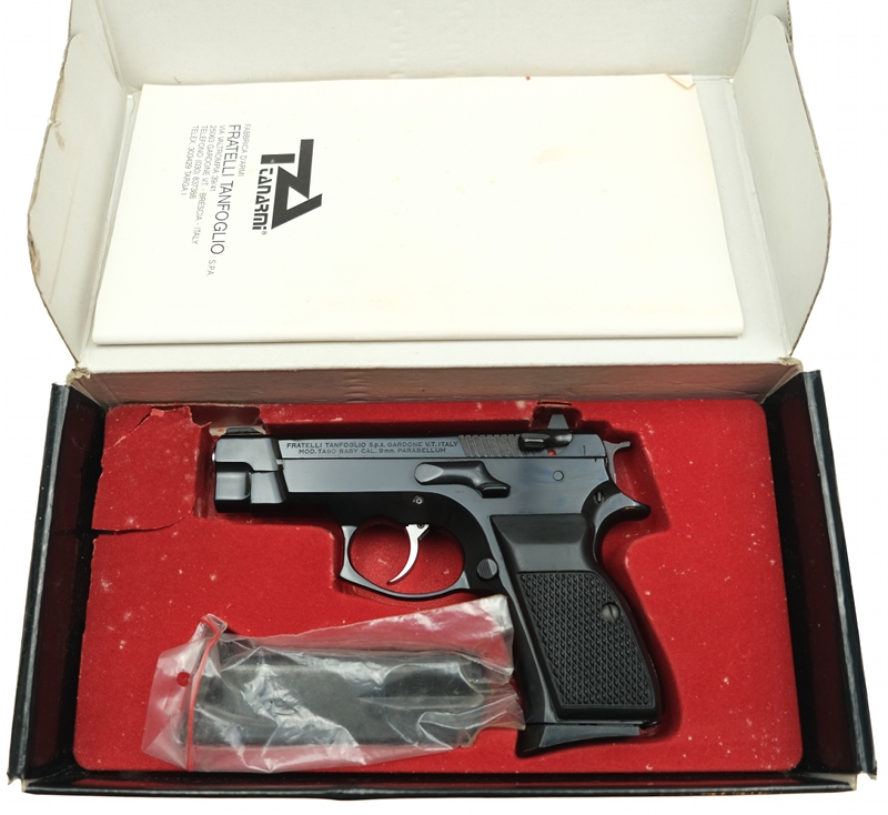 Selbstladepistole Tanfoglio TA90 Baby Kal. 9mm Luger im original Karton ...